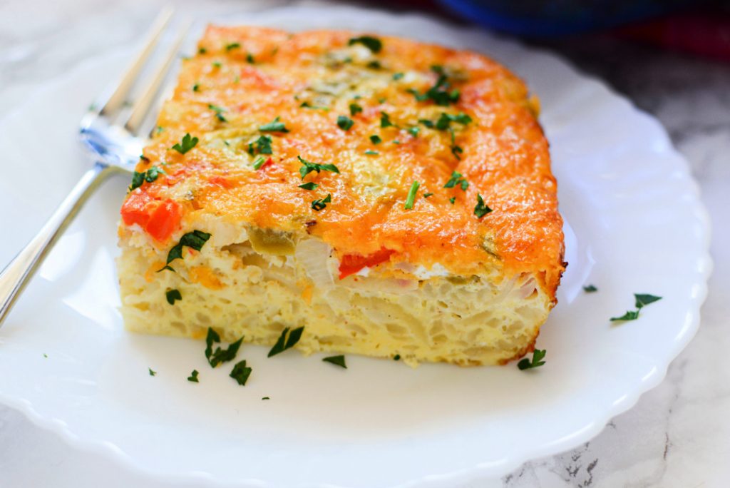 Fiesta Breakfast Casserole - Roscoe's Recipes