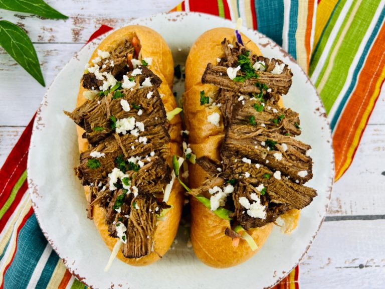 Slow Cooker Pulled Beef Torta - Roscoe's Recipes