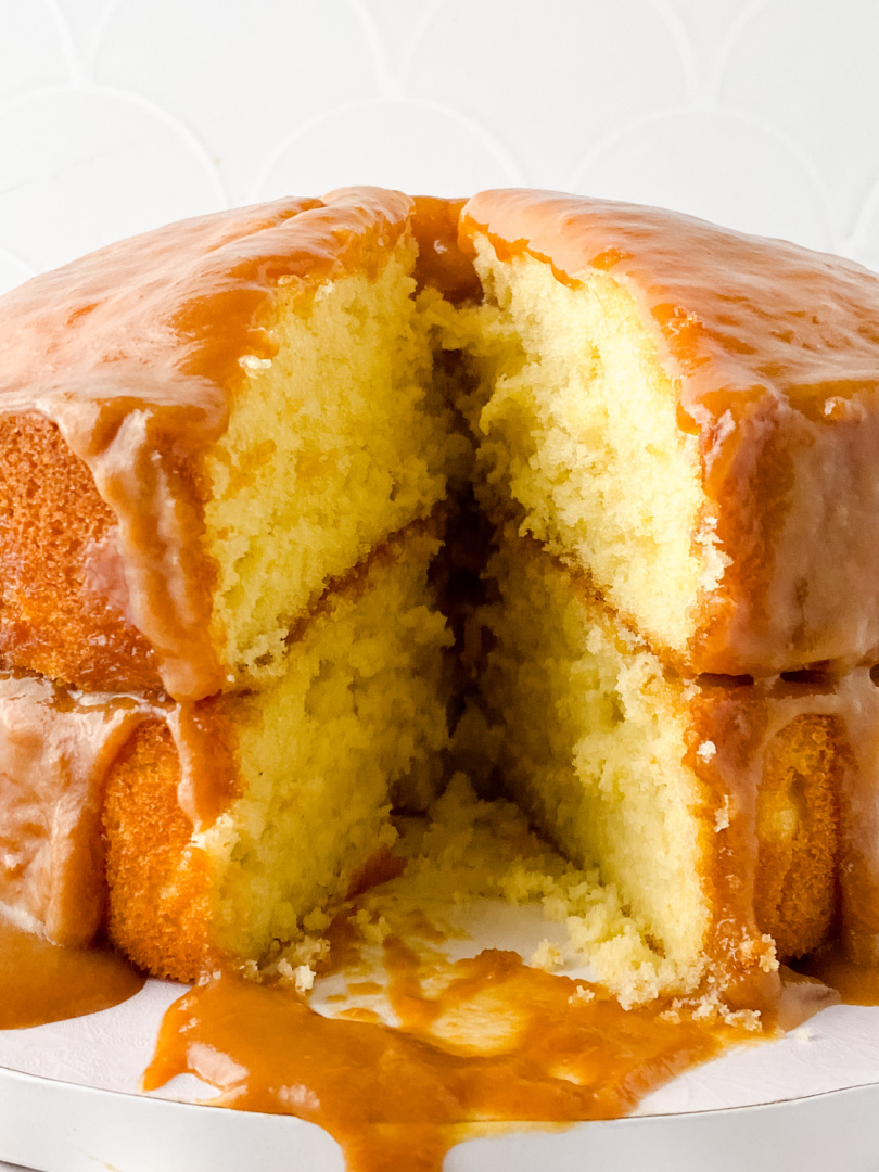 Salted Caramel Butter Cake - Roscoe's Recipes